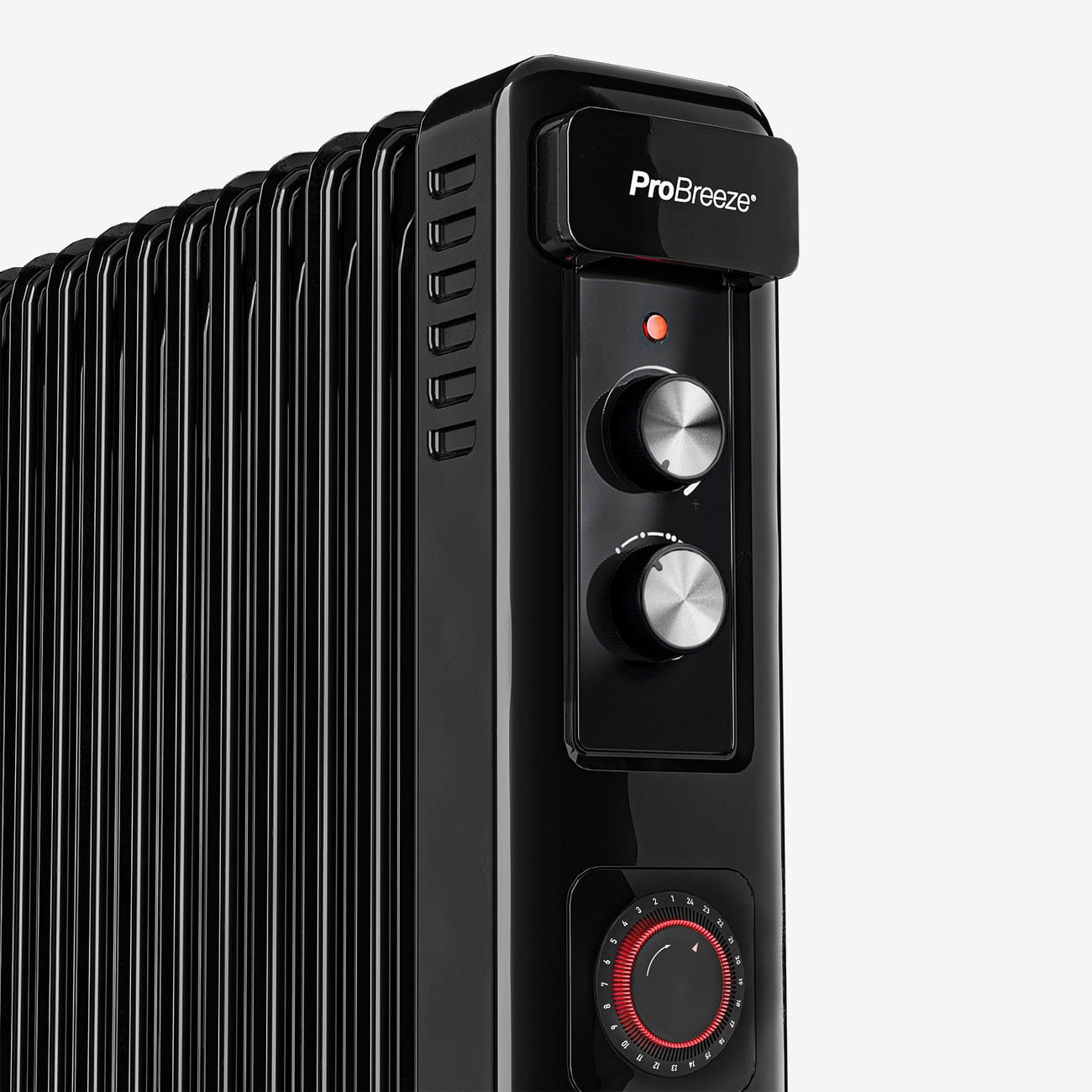 2500W Compact Oil Filled Radiator with 11 Fins - Black | Free Delivery ...