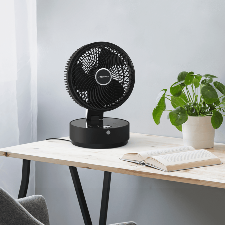 8" Turbo Desk Fan with 24 Speeds, 4 Operating Modes and 12 Hour Timer ...