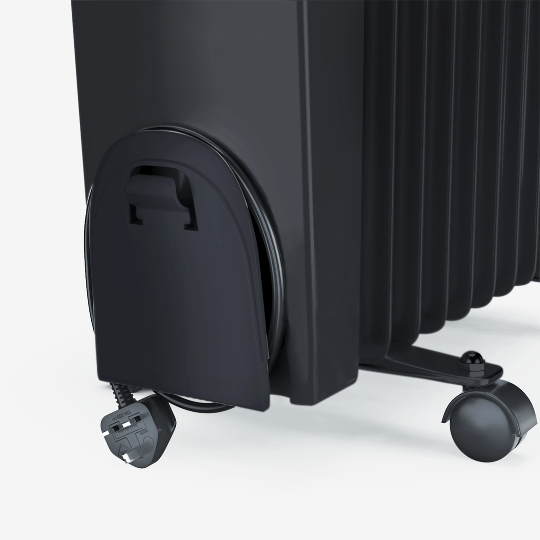 2500W Oil Filled Radiator with 11 Fins - Black | Free Delivery | Pro Breeze