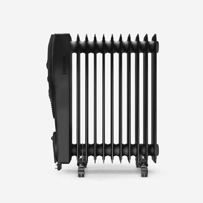 2500W Oil Filled Radiator with 11 Fins - Black | Free Delivery | Pro Breeze