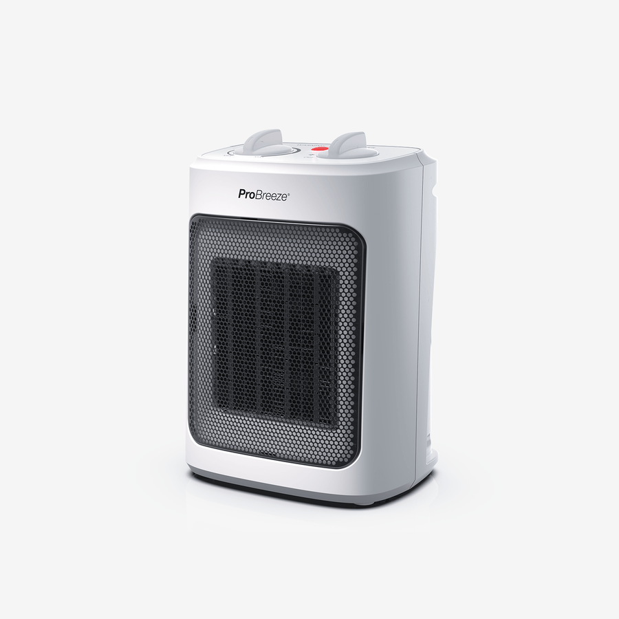 2000W Mini Ceramic Fan Heater - White | Free Delivery | Pro Breeze