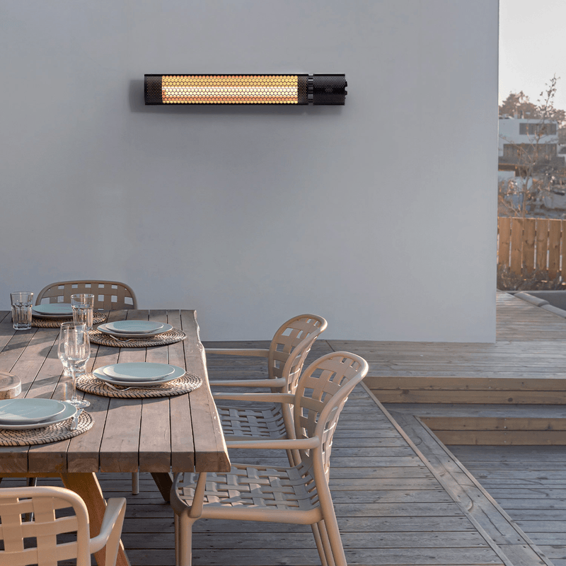 Wall Mounted Infrared Patio Heater with Remote Control and 2 Heat ...