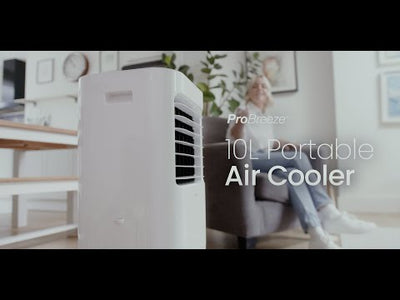 10L Portable Air Cooler with LED Display | Pro Breeze | Free Delivery